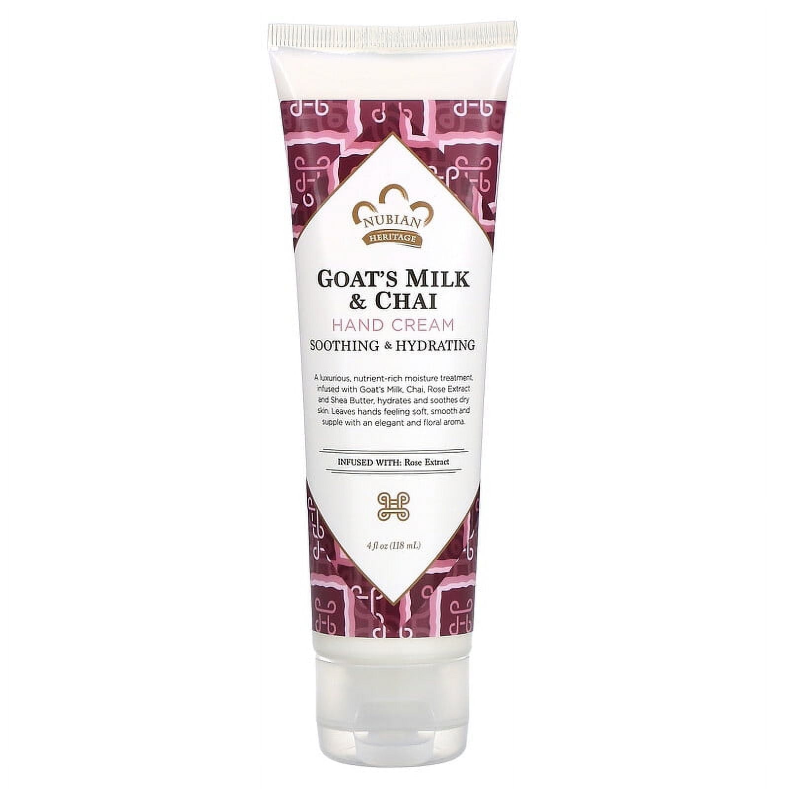 Nubian Heritage, Hand Cream, Goat's Milk & Chai, 4 fl oz (118 ml) Pack ...