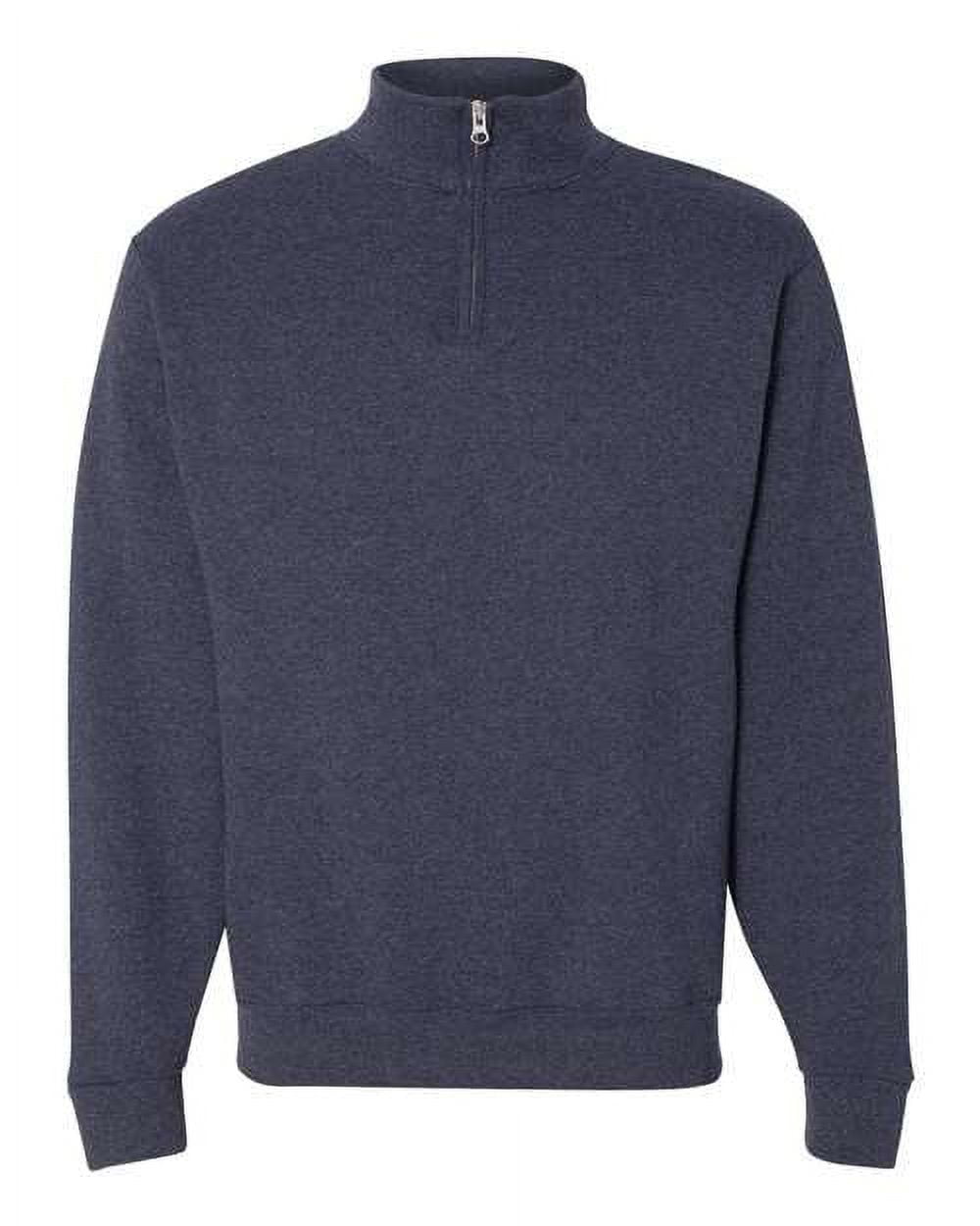 Nublend® Cadet Collar Quarter-Zip Sweatshirt - Walmart.com