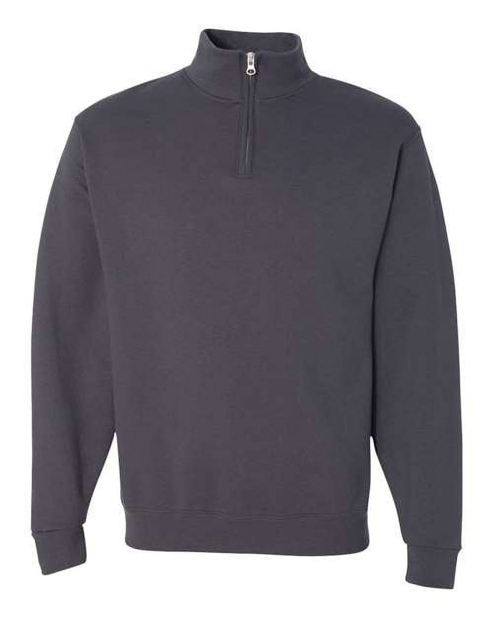 Nublend® Cadet Collar Quarter-Zip Sweatshirt - Walmart.com