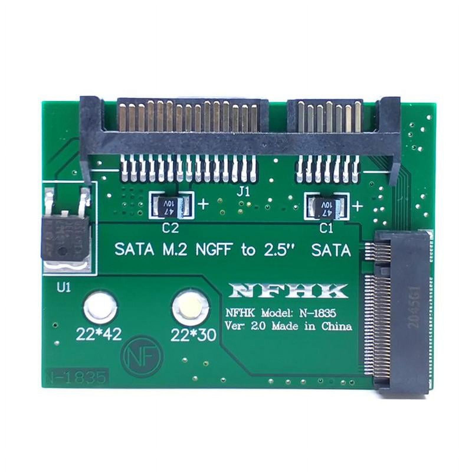 Nuboxa M2 NGFF B Socket 2242 SSD to 25inch SATA 3 Drive Card Adapter ...