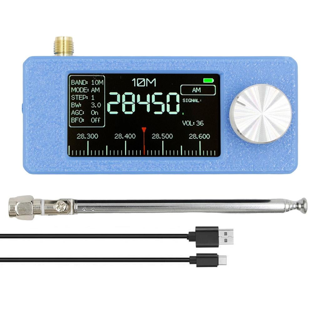 Nuboxa SI4732 Portable Radio 05108 MHz LSB USB AM FM Mini Pocket Radio 19inch IPS Display Full ...