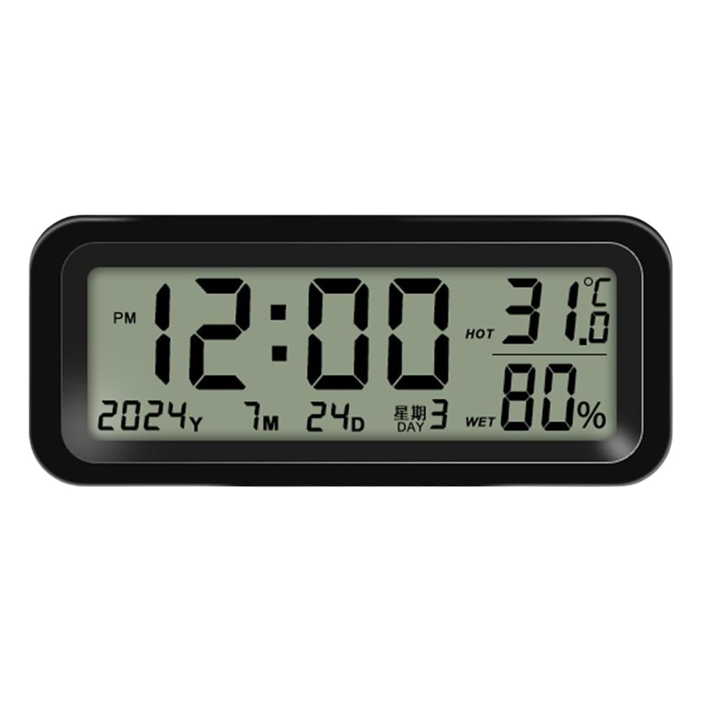 Nuboxa Solar Rechargeable Mini Digital Clock for Car Dashboards ...