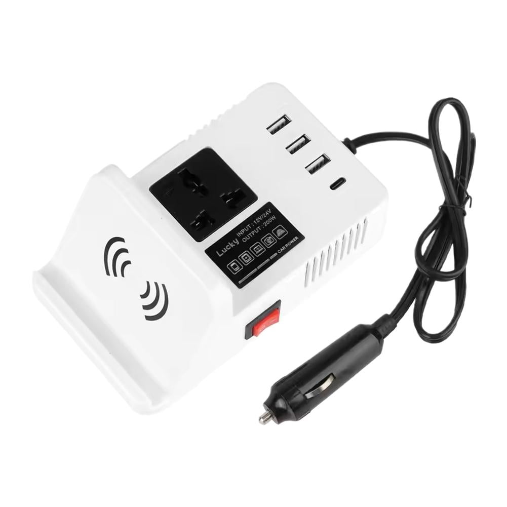 Nuboxa Wireless Charging Car Inverter Universal Multipurpose Highpower ...