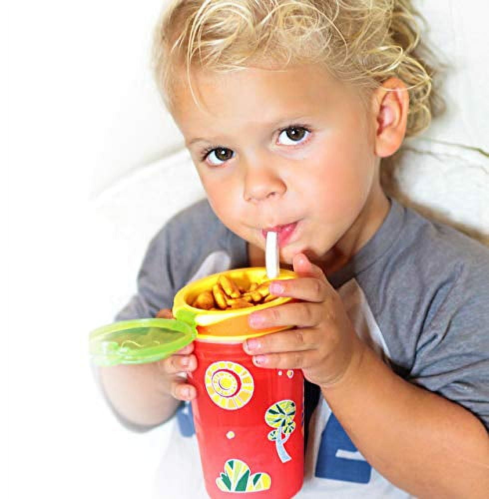 Nuby 1pk Snack N' Sip 2 in 1 Snack and Drink Cup, Multi color - Walmart.com