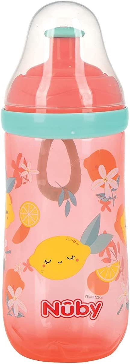 Nuby 2-Stage Busy Sipper Cup with No-Spill Silicone Spout and Free-Flow ...