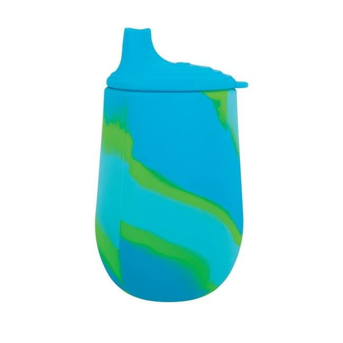 Nuby 2367440 6 oz First Training Cups with Spout, Blue & Green - 6 Plus ...