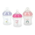 Nuby 3-Pack Infant Baby Bottles, BPA-Free, Silicone Slow Flow Nipples, Anti-Colic, 6oz - Walmart.com