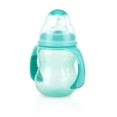 Nuby 3-Stage Wide Neck No Spill Bottle with Handles And Non-Drip Juice Spout, 3 Months, 8 Ounce ...
