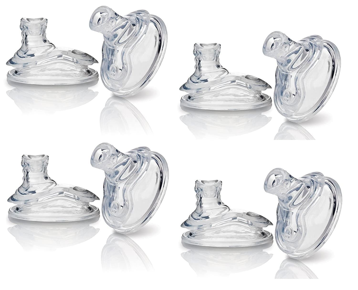 Nuby 4 Packs 8 Count Super Spout No Spill Replacement Spouts Clear ...