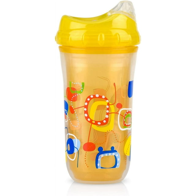Nuby 9 oz No-Spill Insulated Cool Sipper, Orange - Walmart.com