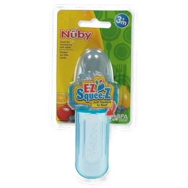 Nuby Garden Fresh Squeeze Feeder - 3 Ounce - Aqua - Walmart.com