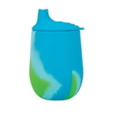 Nuby Baby's First Training Silicone Soft Spout Sippy Cup, Blue Tie-Dye ...