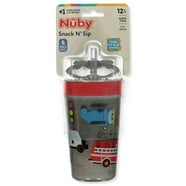 Nuby No-Spill 360 Weighted Straw GripN’Sip Cup Gray - Walmart.com