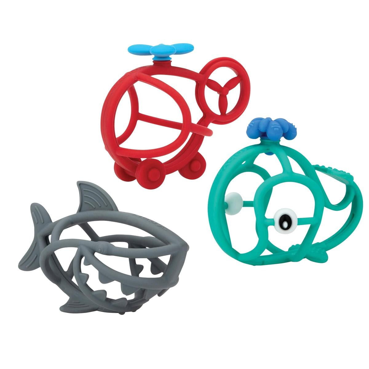 Nuby Chewy Chums Character Teethers Set of 3 - Walmart.com