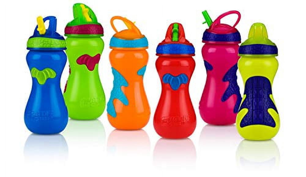 Nuby Flip-It Top Gator Grip Sipper, 15 Ounce, Colors May Vary - Walmart.com