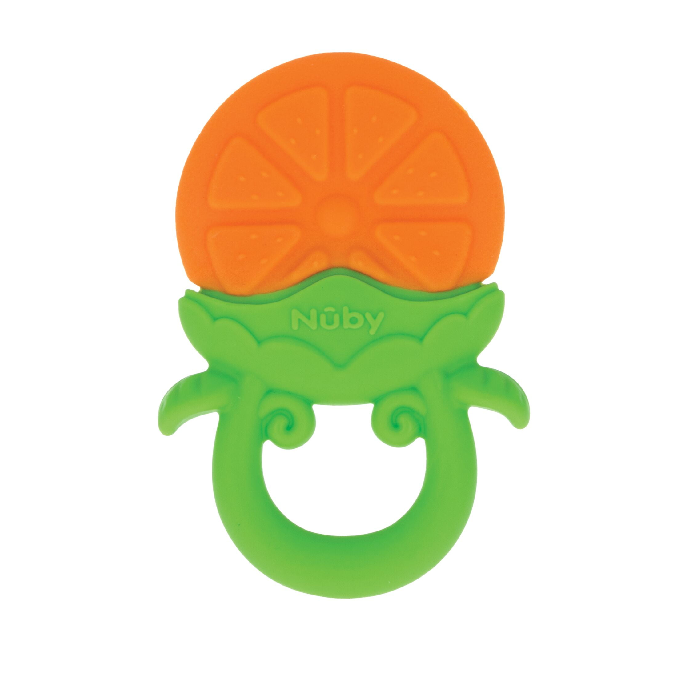 Nuby Fruity Chews Silicone Teether for Babies, Orange - Walmart.com