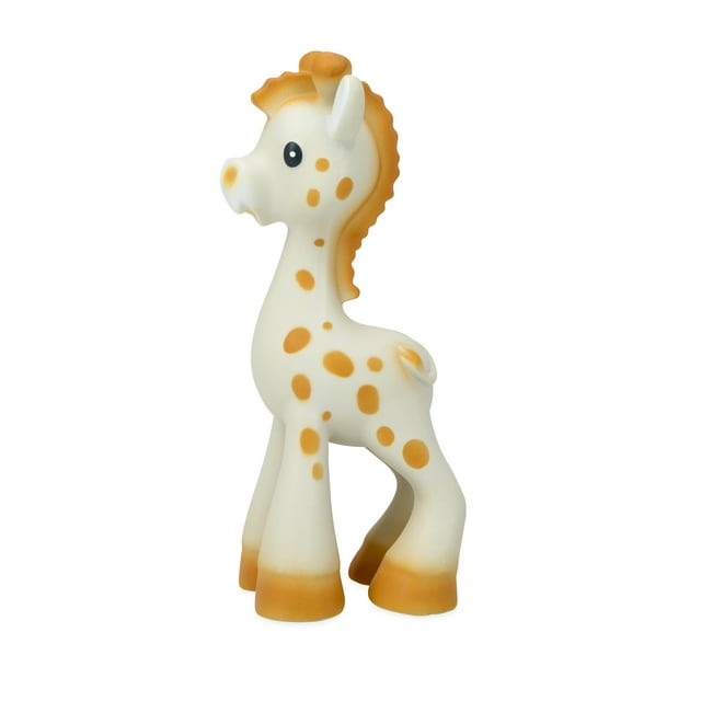 Nuby Jackie the Giraffe Natural Rubber Teether for Babies, Yellow ...