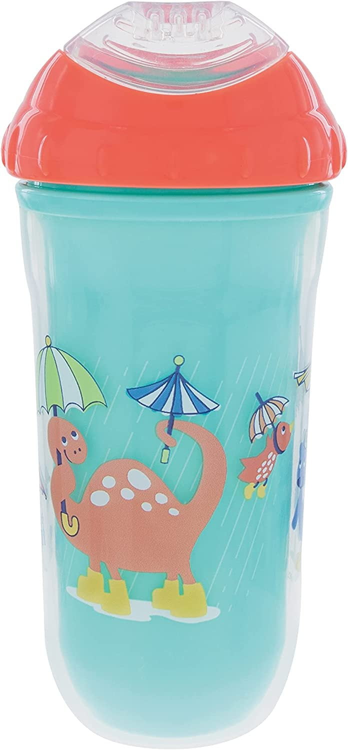Nuby No-Spill Insulated Cool Sipper, 9 Ounce, Aqua - Walmart.com