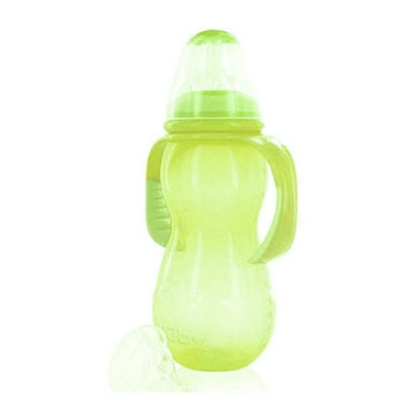 Nuby 3 Stage Baby Bottle with Handles, 3m+, Wide-Neck, 8 oz - Walmart.com