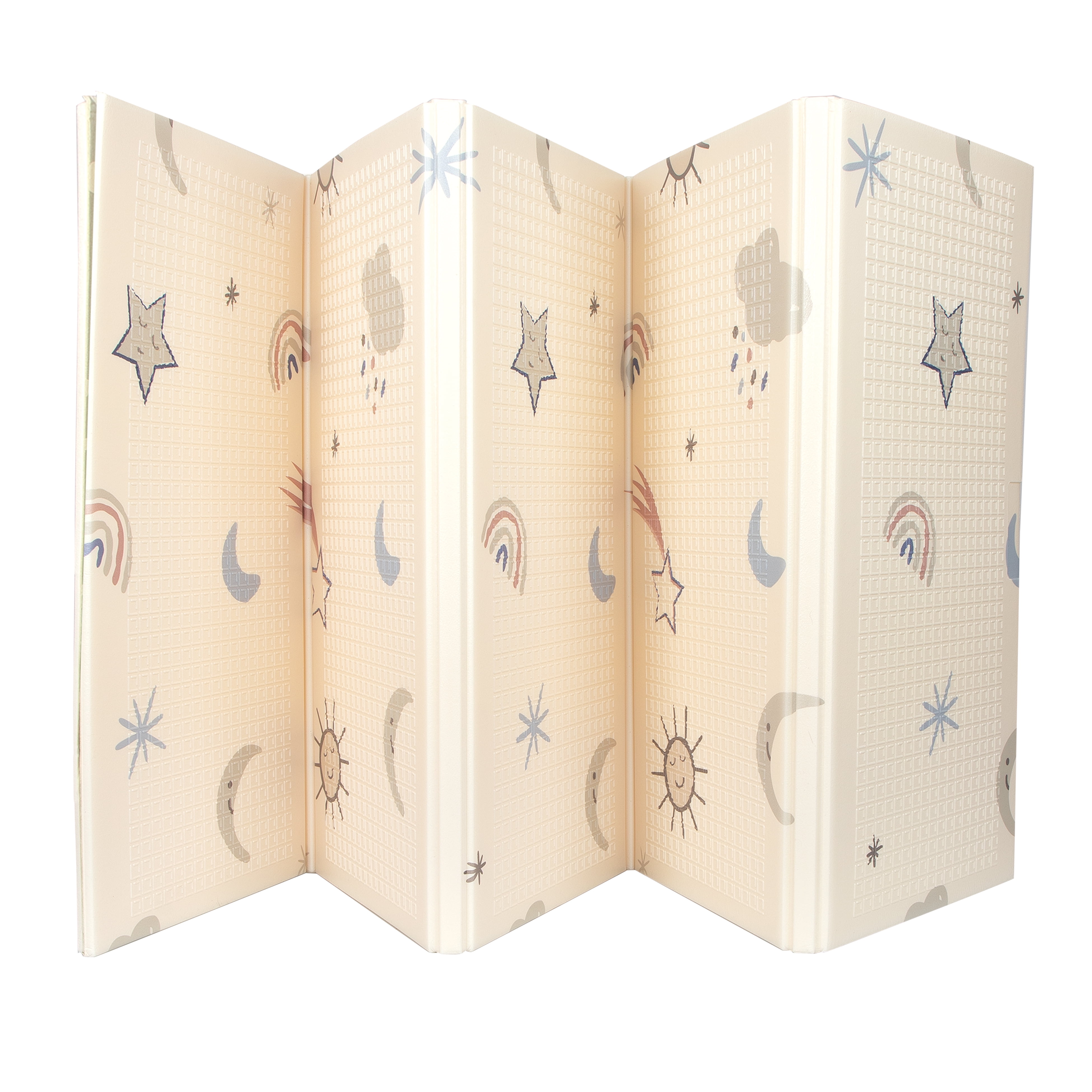 Nuby Reversible & Foldable Baby Playmat, Stars and Sky Design, 77"x58 ...