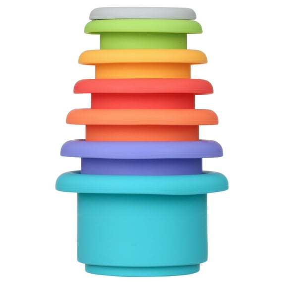 Nuby Soft Silicone Stacking Cups, Stackable Toy, 7 Count - Walmart.com