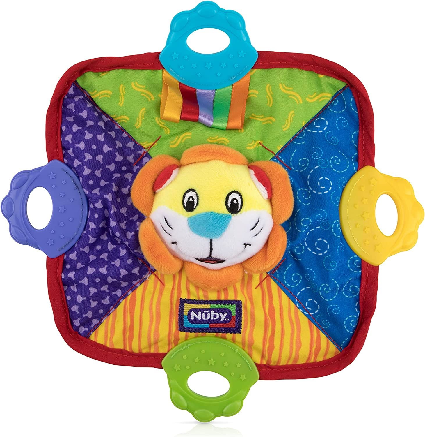 Nuby Teething Blankie Lion, Red, 1 Count - Walmart.com