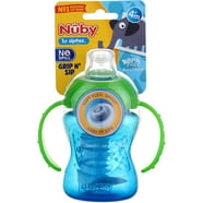 Nuby Toddler Trainer, 2 Pack 10 Ounce Spill-Proof Flip-It Straw Sippy Top Cup, Baby Cups, Colors ...