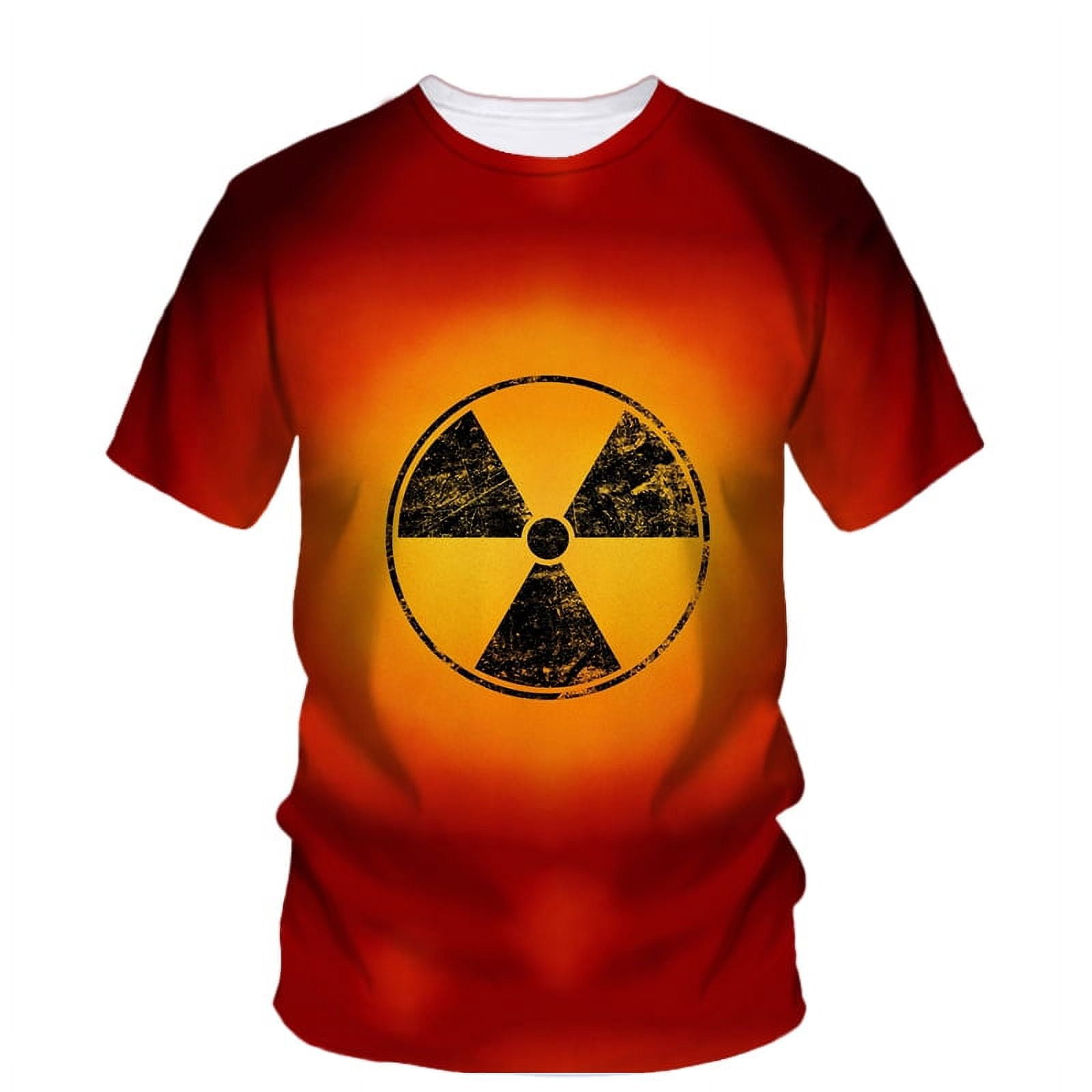 Nuclear Contamination Logo 3d Printed Summer Men'S T-Shirt Quick Drying ...