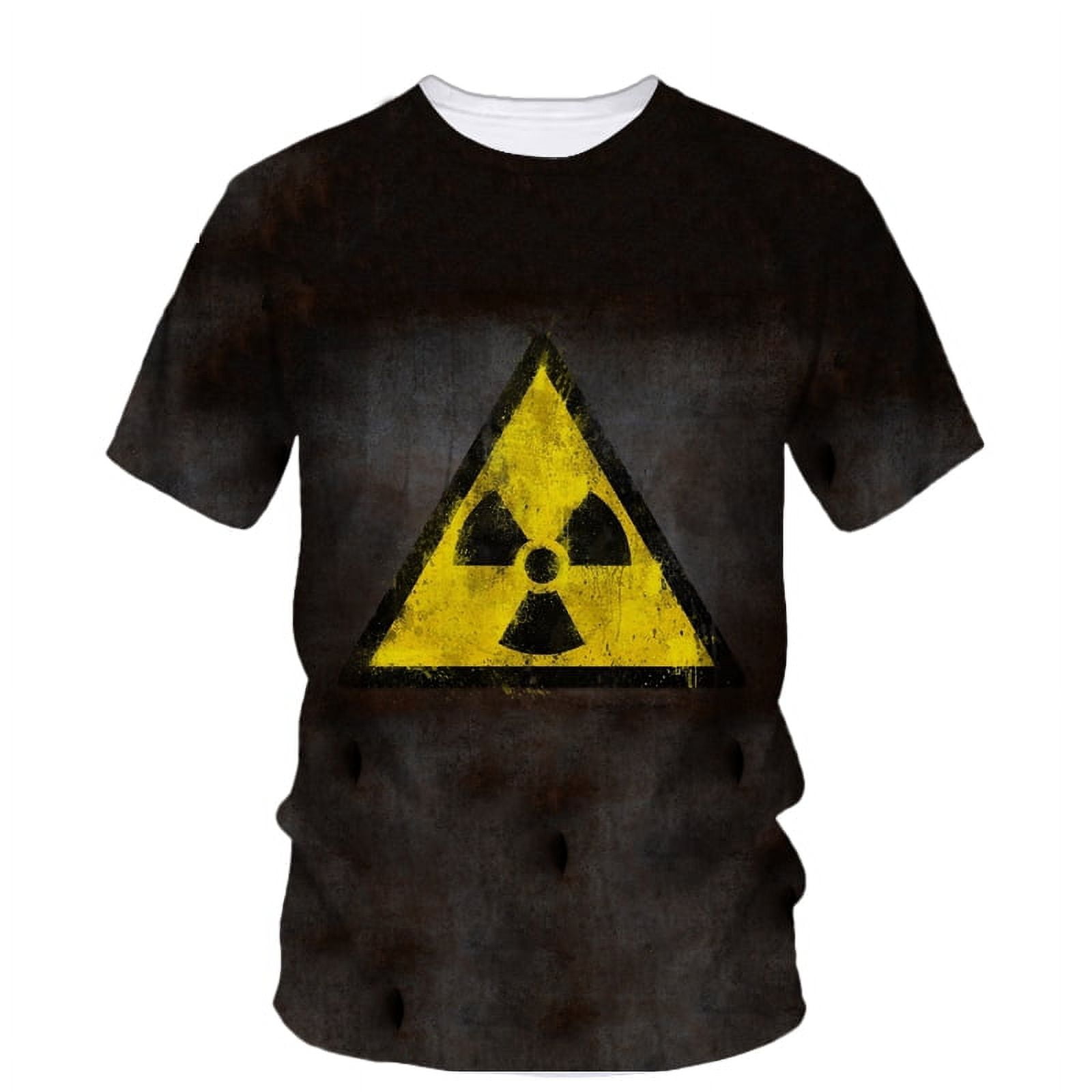 Nuclear Contamination Logo 3d Printed Summer Men'S T-Shirt Quick Drying ...