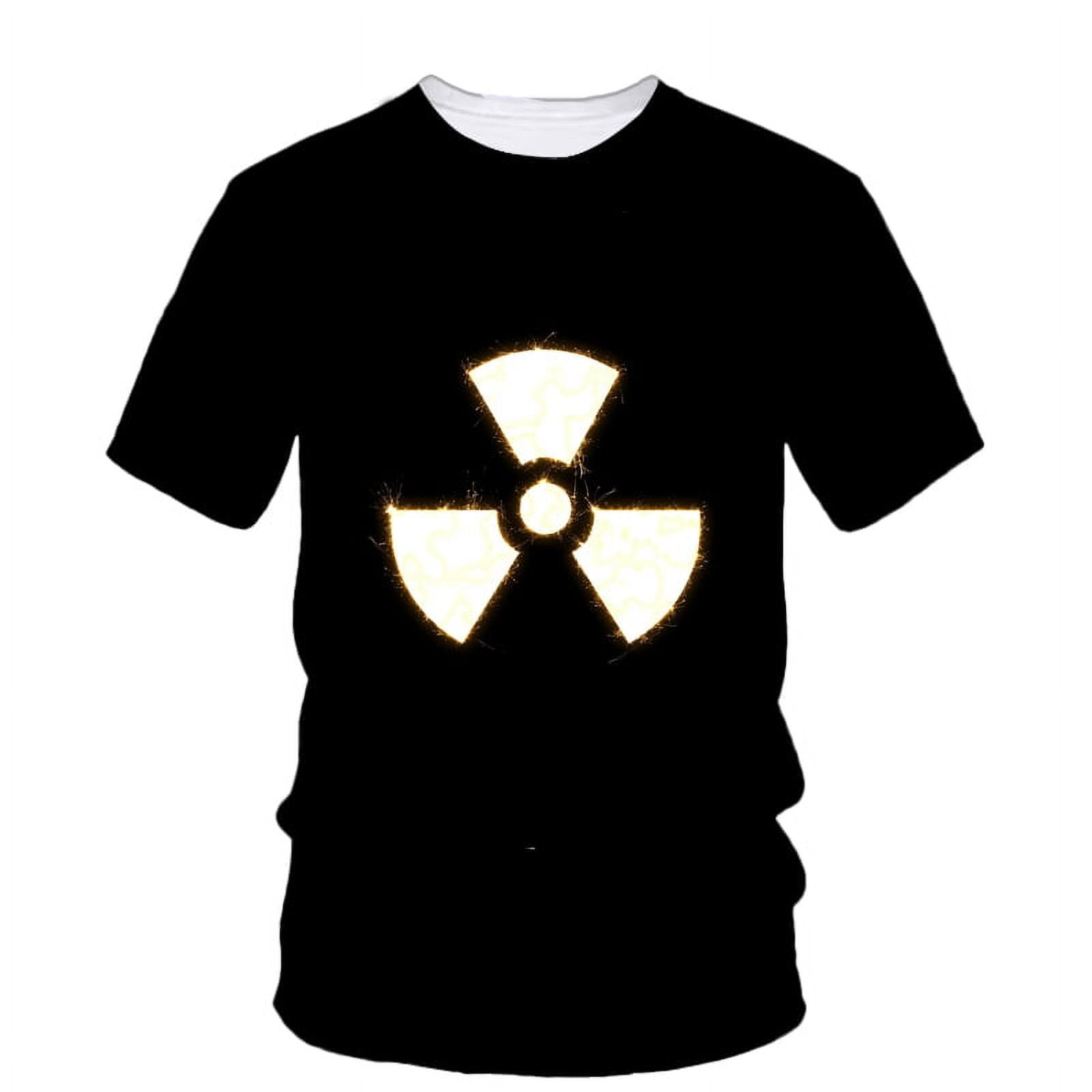 Nuclear Contamination Logo 3d Printed Summer Men'S T-Shirt Quick Drying ...