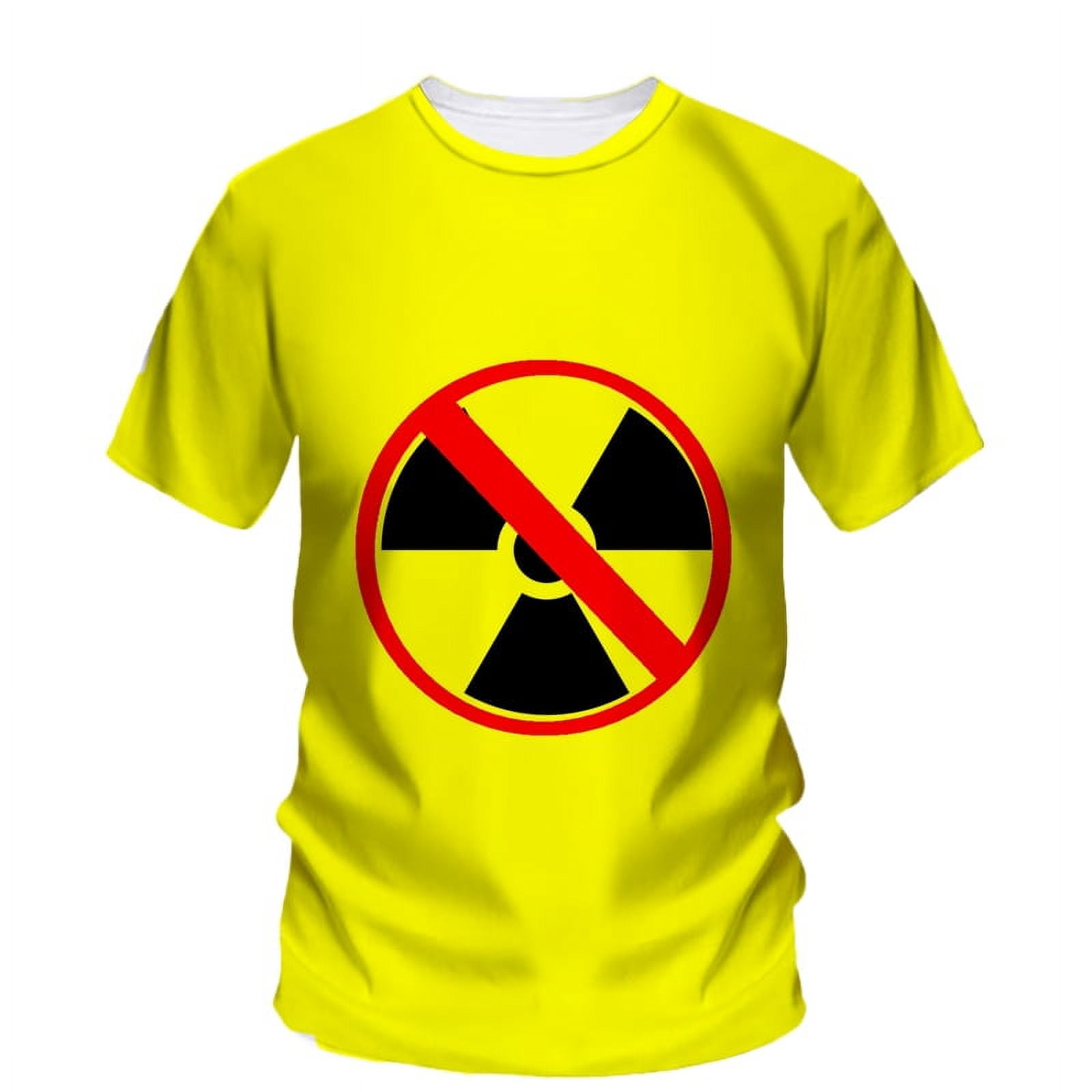 Nuclear Contamination Logo 3d Printed Summer Men'S T-Shirt Quick Drying ...