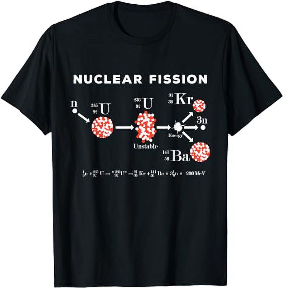Nuclear Fission Calculating Uranium 235 Physics Equation T-Shirt ...