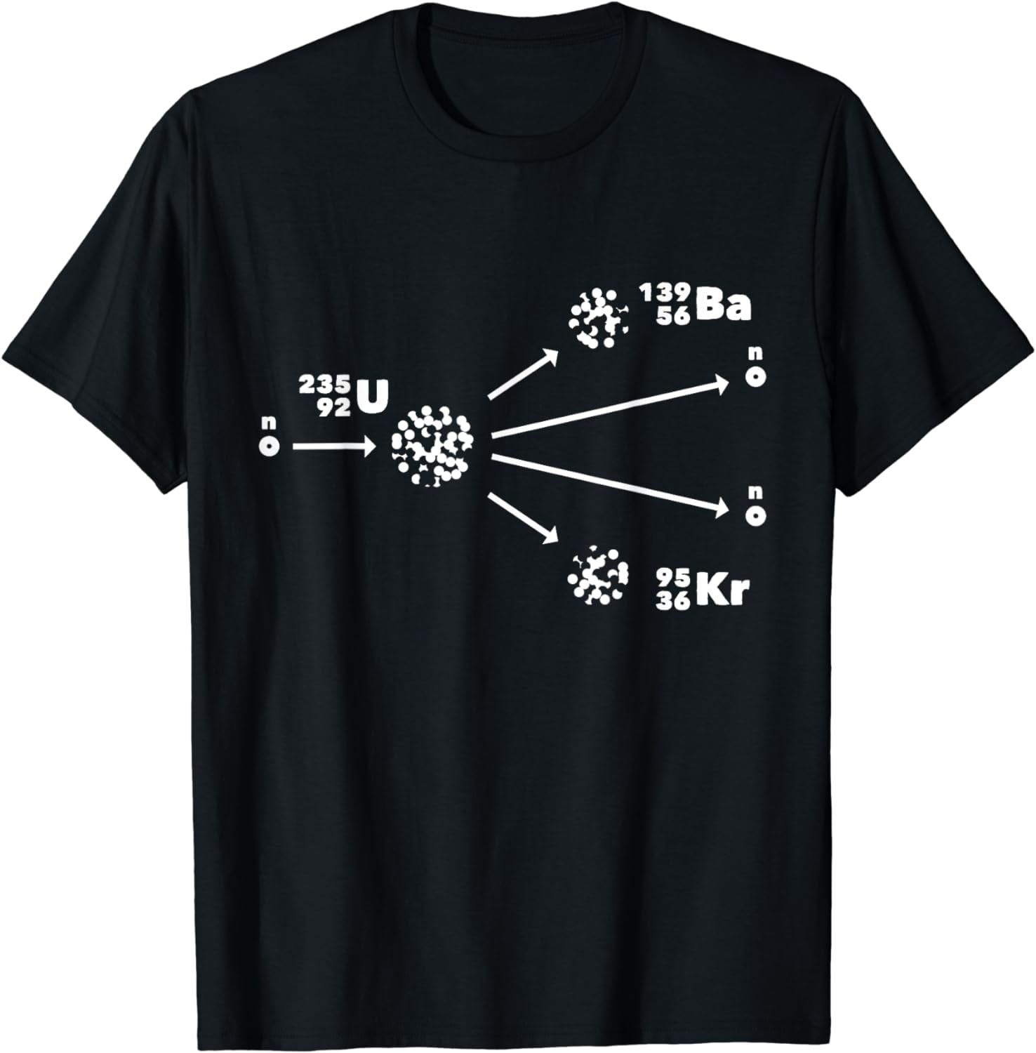 Nuclear Fission Nuclear Physics - Uranium 235 Nuclear Power T-Shirt ...