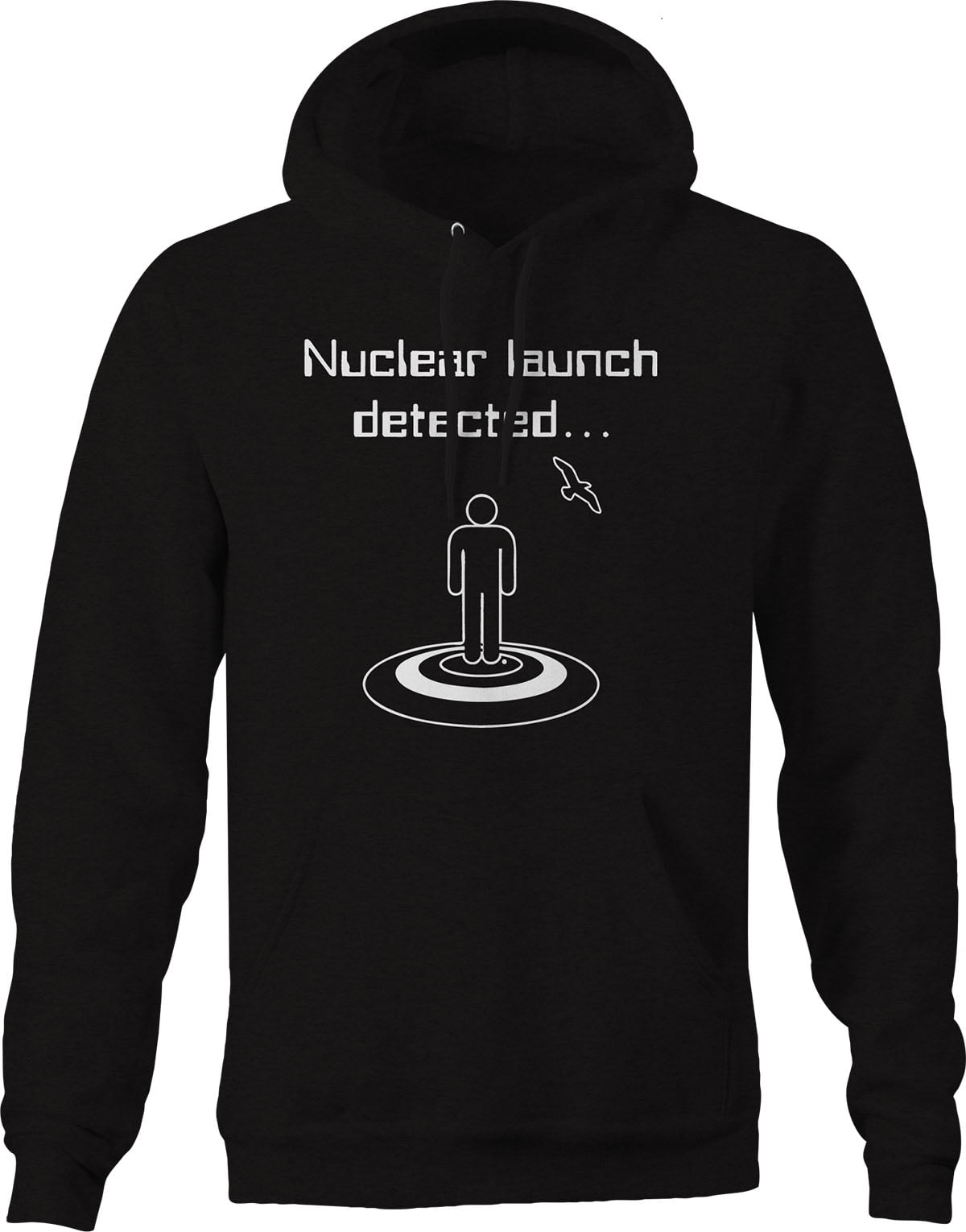 Nuclear Launch Detected Fart Graphic Hoodies Xlarge Black - Walmart.com
