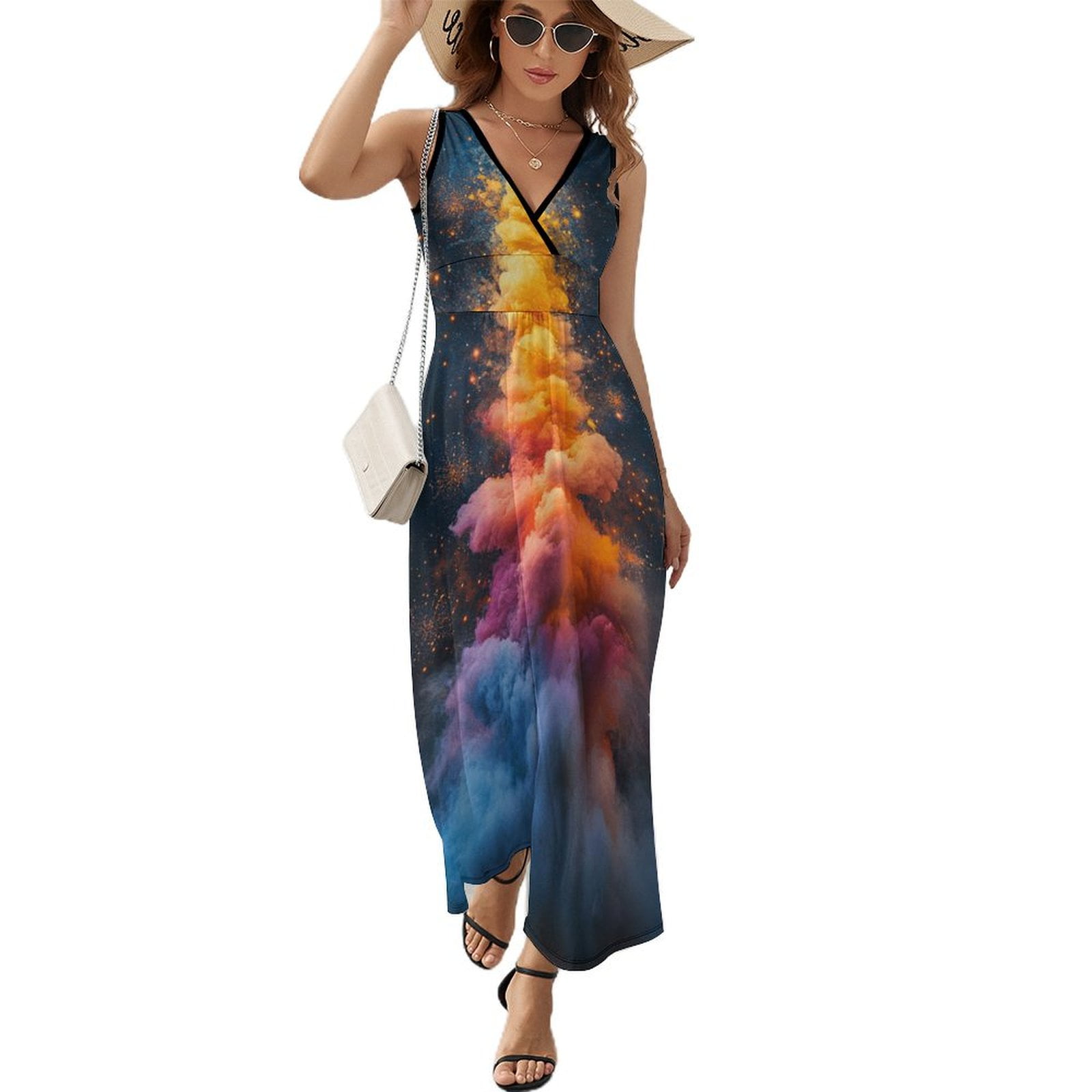 Nuclear Mushroom Cloud Art Sleeveless Dress Women's Summer Suit Dresses ...
