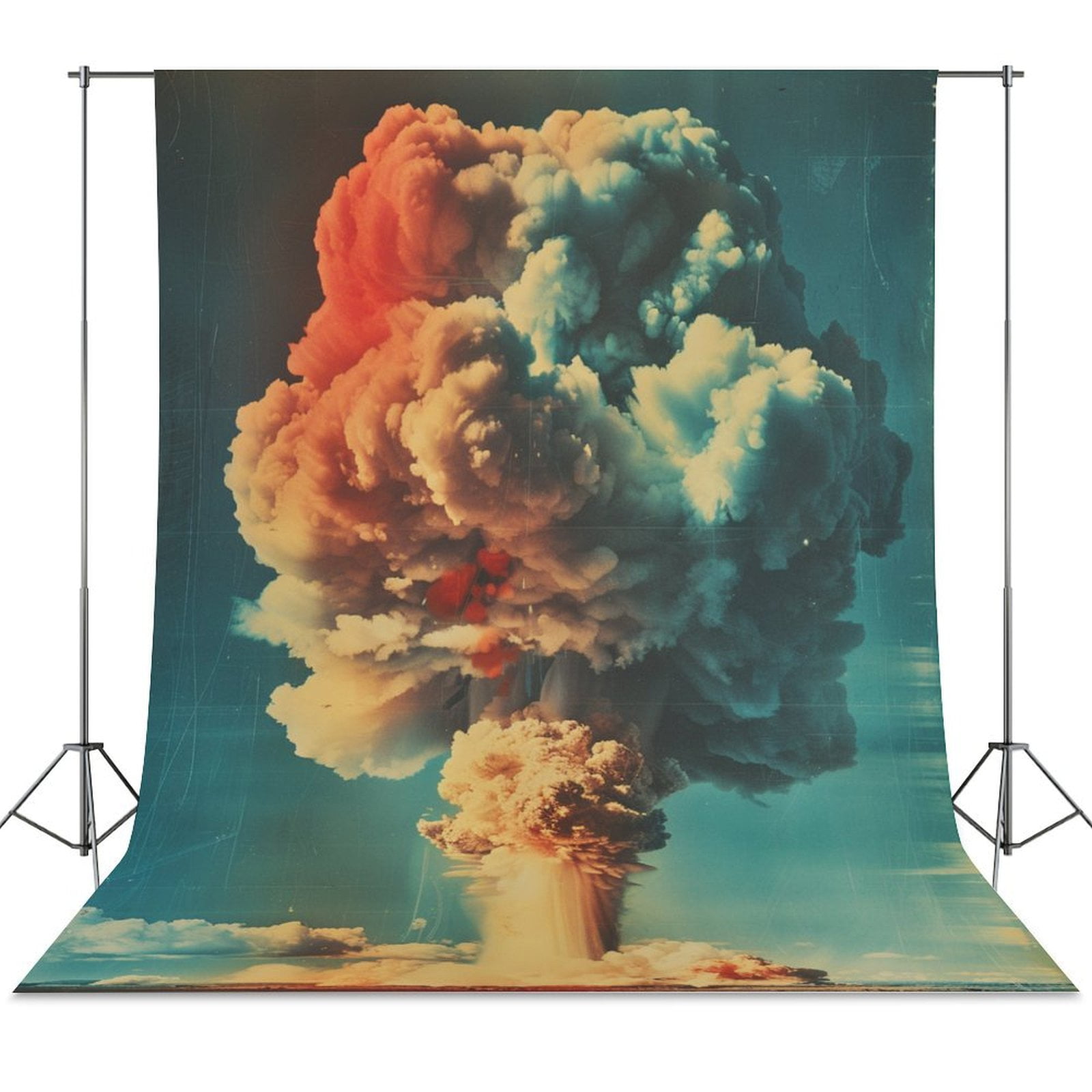Nuclear Mushroom Cloud Backdrop Background for Photography Photo Booth ...