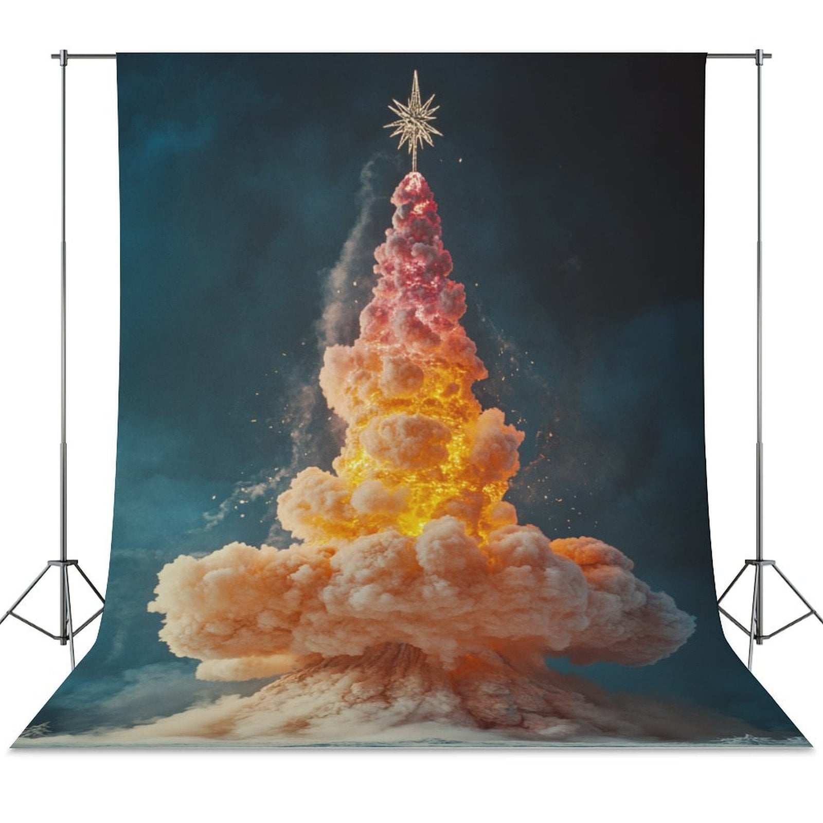Nuclear Mushroom Cloud Backdrops for Photography for Party Backdrop ...