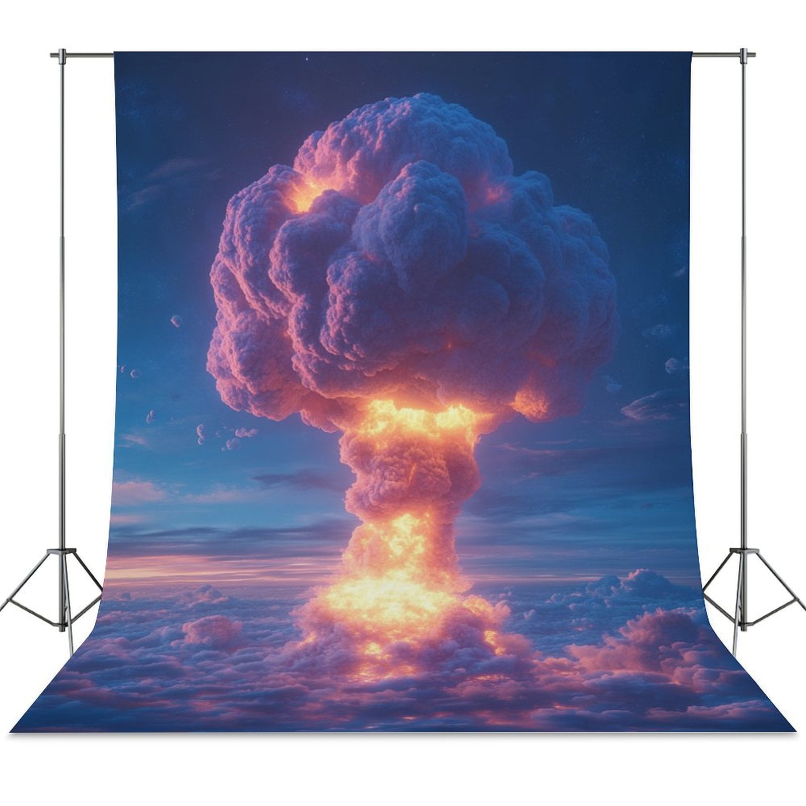 Nuclear Mushroom Cloud Backdrops for Photography for Party Backdrop ...