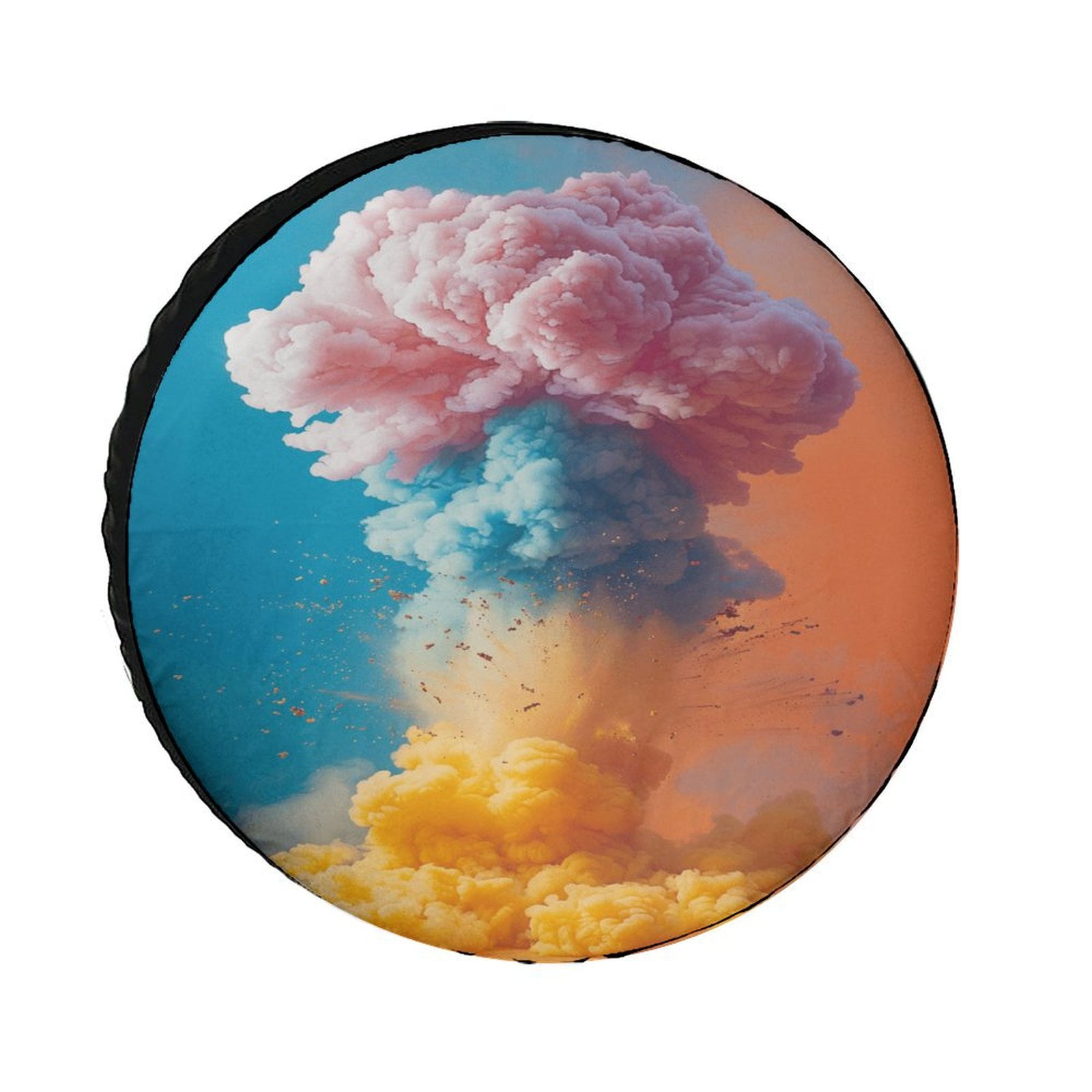 Nuclear Mushroom Cloud Spare Tire Cover Tire Covers Protector Wheel Tire Covers Weather-Proof ...