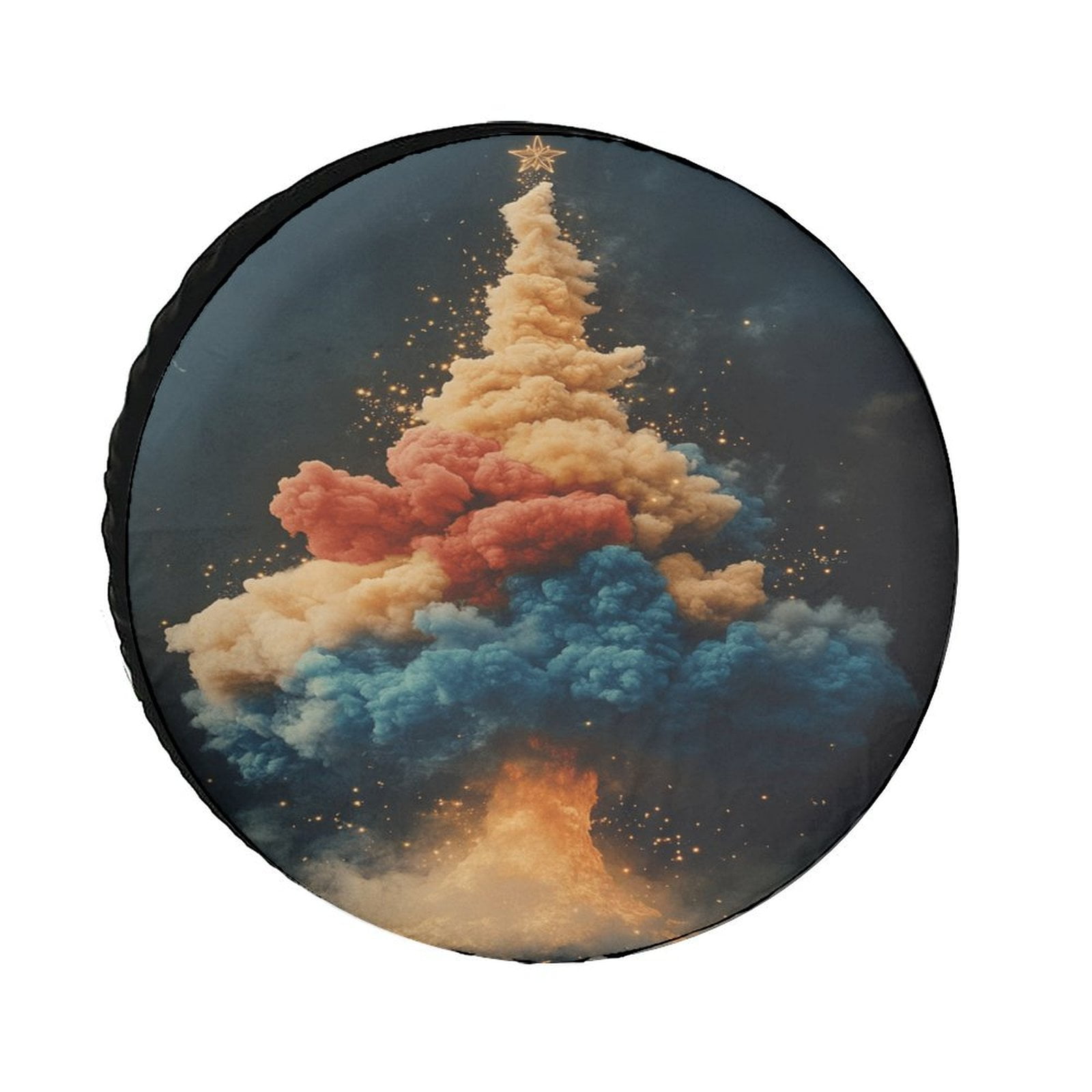 Nuclear Mushroom Cloud Spare Tire Cover Tire Covers Protector Wheel Tire Covers Weather-Proof ...