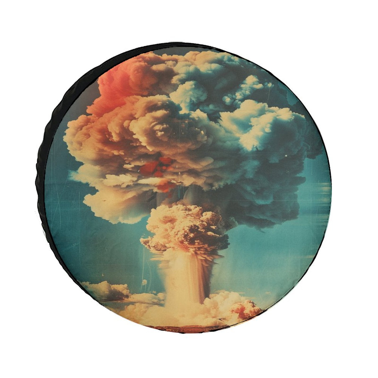 Nuclear Mushroom Cloud Spare Tire Cover, Universal Wheel Tire Cover Dust-Proof Tire Protectors ...