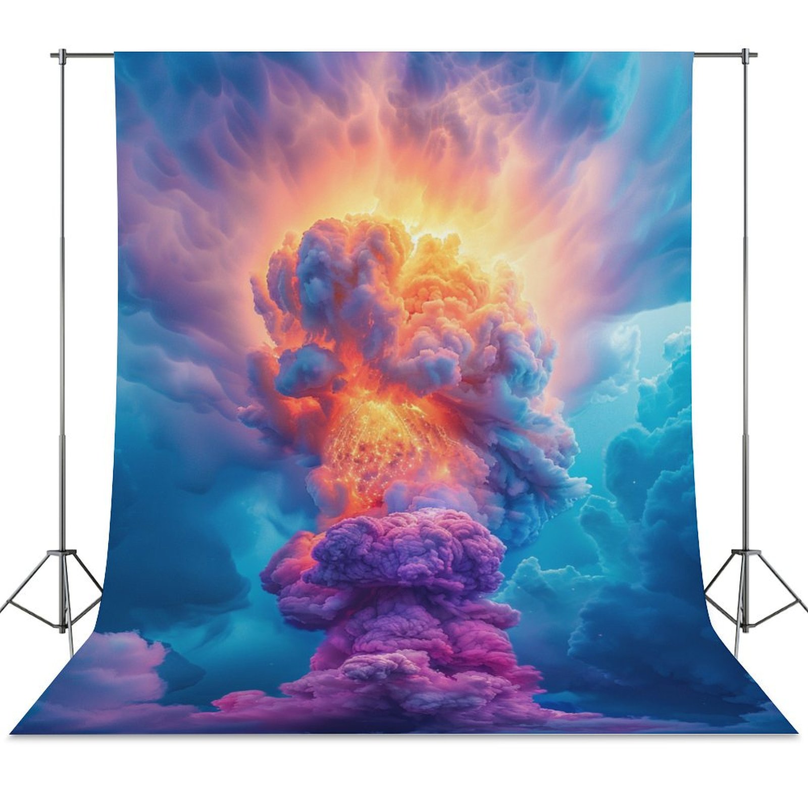 Nuclear Mushroom Cloud Spring Backdrop Backdrops for Photography Photo ...
