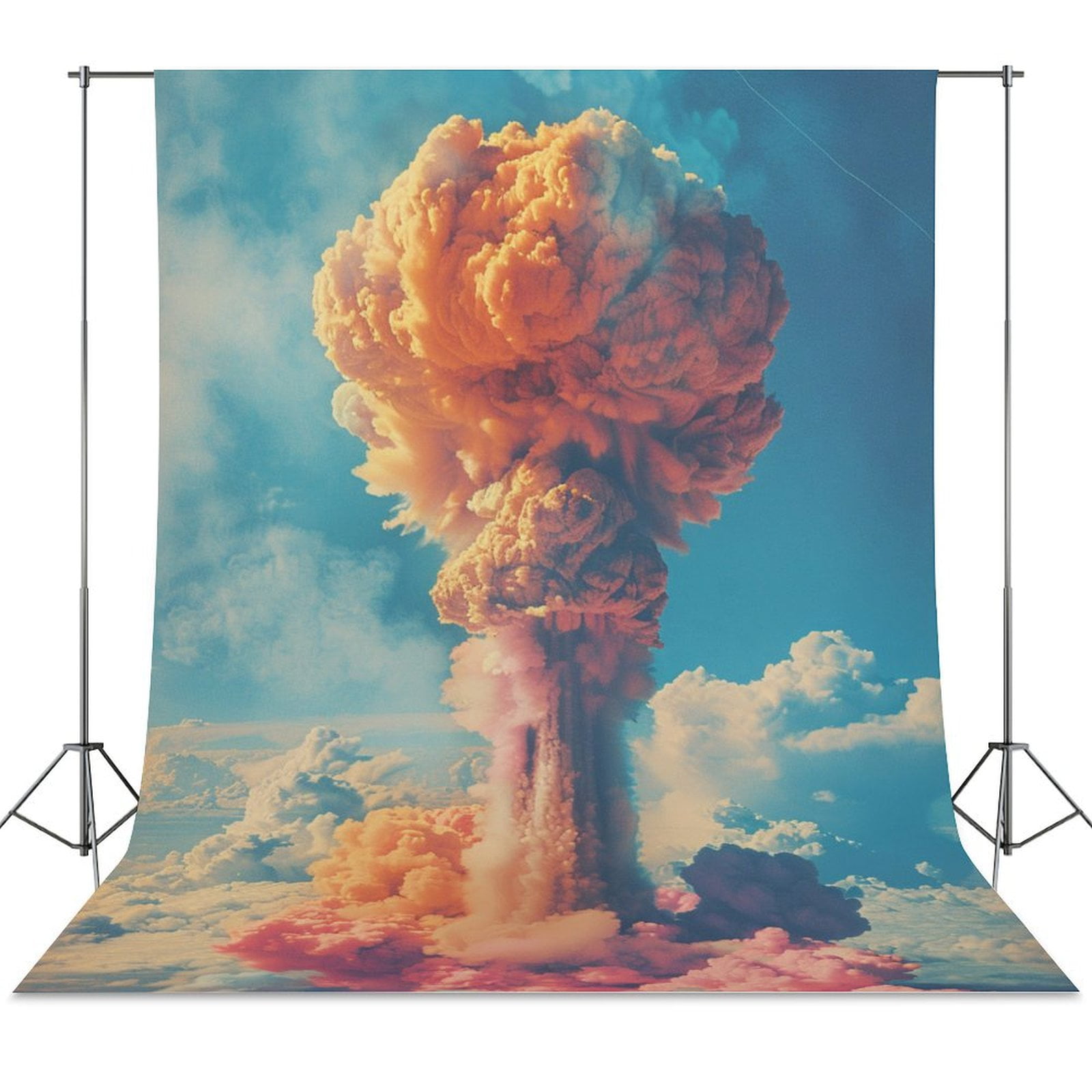 Nuclear Mushroom Cloud Spring Backdrop Backdrops for Photography Photo ...