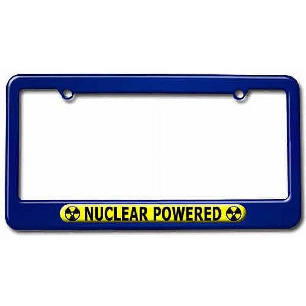Nuclear Powered Black Yellow, Radiation Biohazar License Plate Tag ...