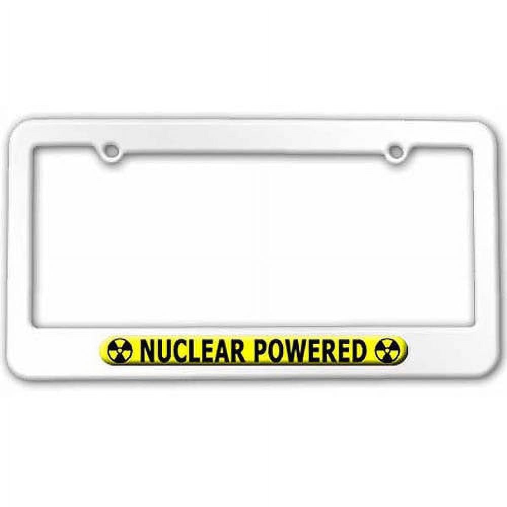 Nuclear Powered Black Yellow, Radiation Biohazar License Plate Tag ...