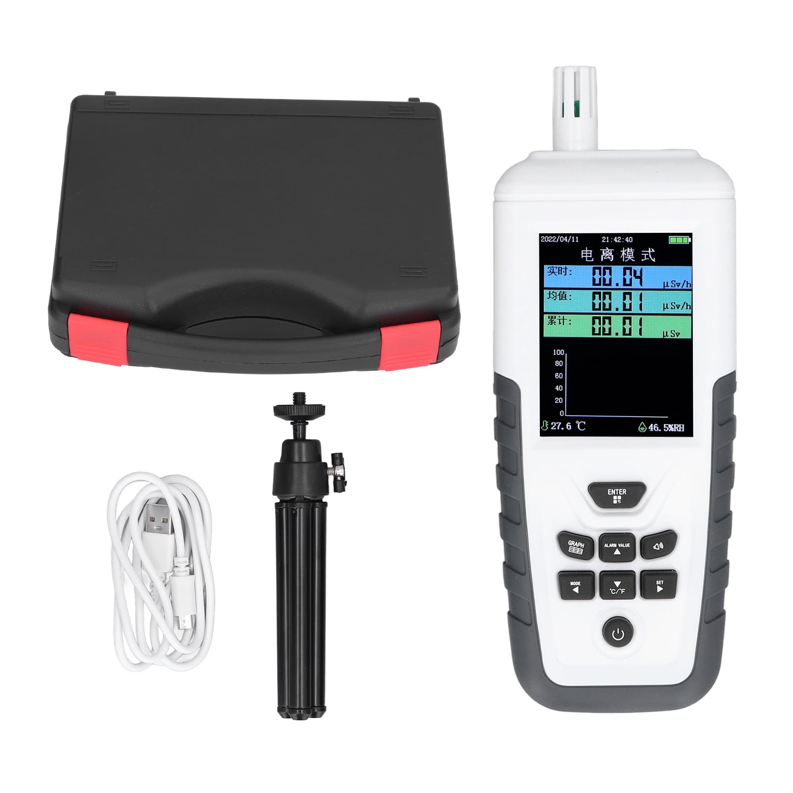 Nuclear Radiation Detector Beta Gamma X Ray Tester Dosimeter Monitor ...