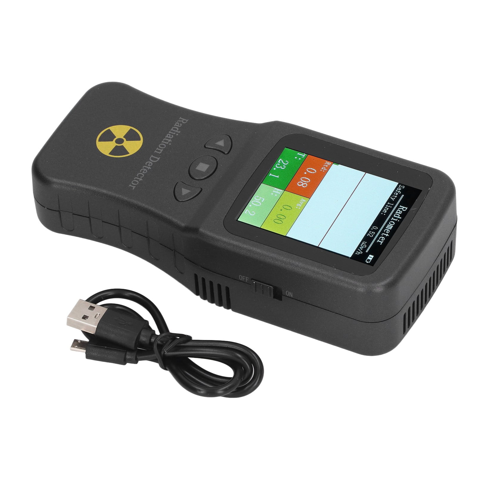 Nuclear Radiation Detector Geiger Counter, 3 In1 Dosimeter Temp ...