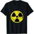 Nuclear Radiation Hazard Warning Fallout Symbol Sign Caution T-Shirt ...