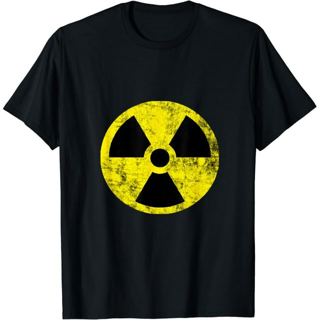 Nuclear Radiation Hazard Warning Fallout Symbol Sign Caution T-Shirt ...