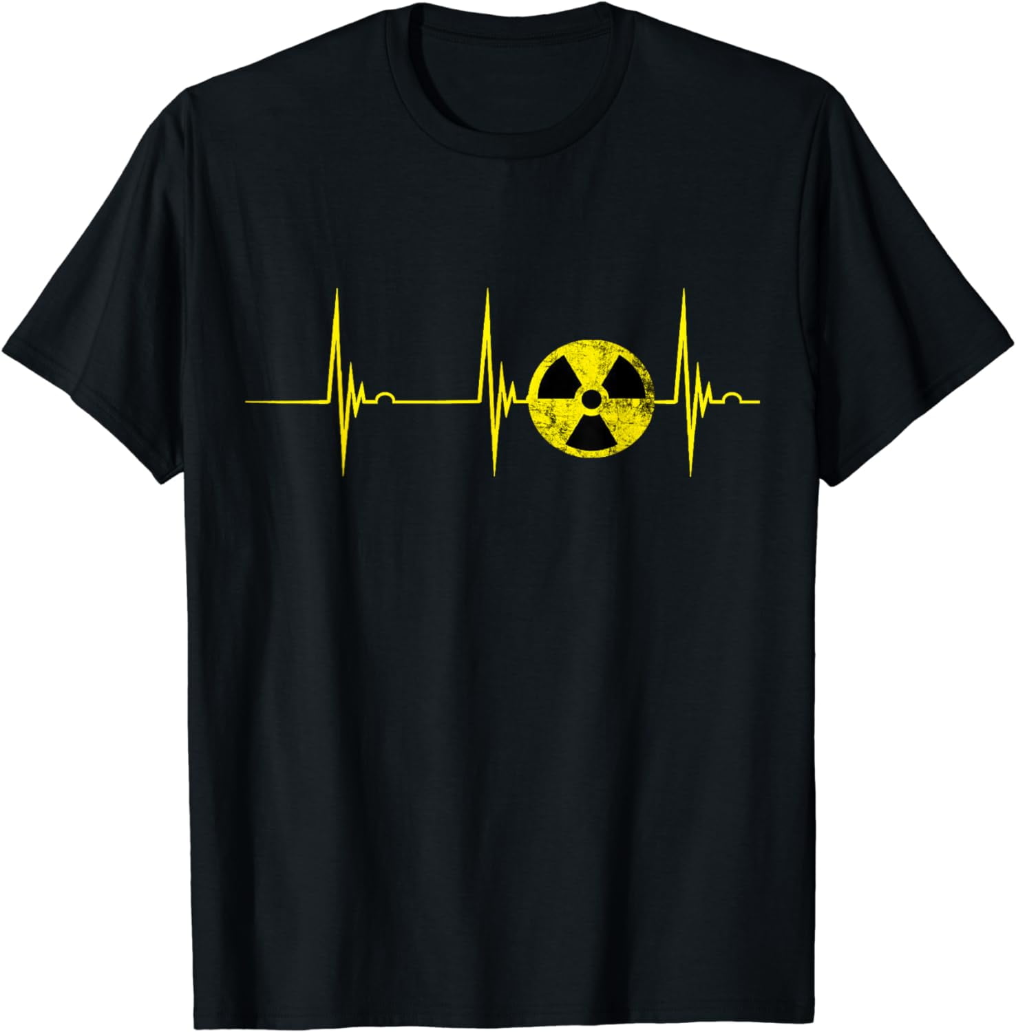 Nuclear Radiation Heartbeat EKG Pulse Fallout Symbol Sign T-Shirt ...